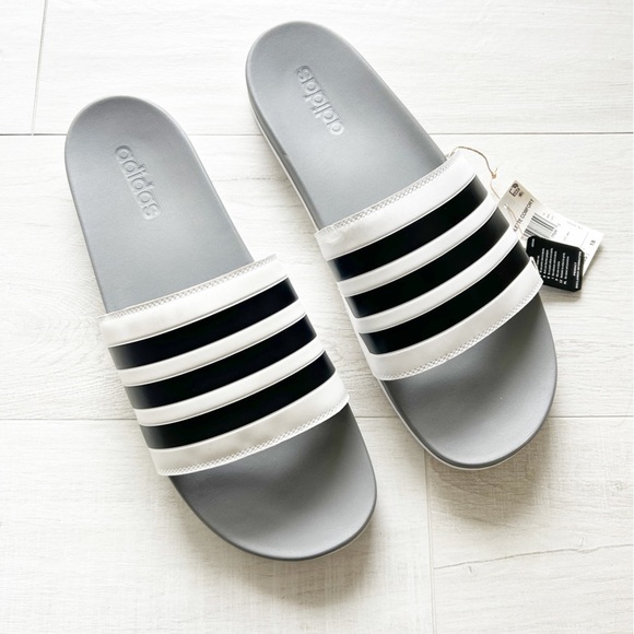 adidas | Shoes | New Adidas Adilette Comfort Slides In Cloud Whitecore ...